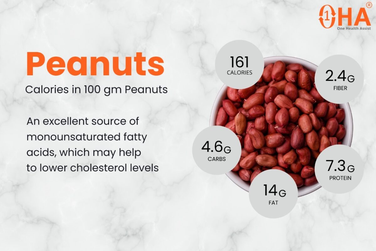 Calories in 100 gm Peanuts: Complete Nutrition Facts & Health Benefits ...